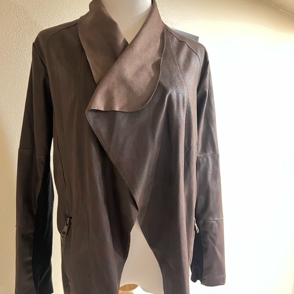 Kate & Mallory | Jackets & Coats | Kate Mallory Dark Brown Leather ...